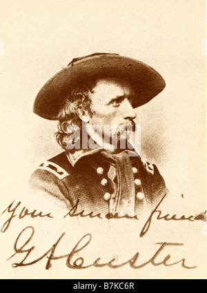 General George Armstrong Custer's Last Stand at the Battle of Little ...