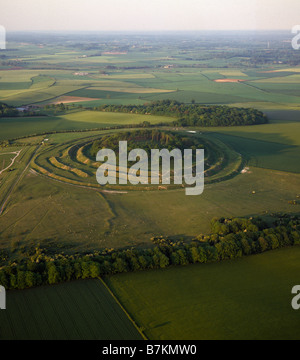 Badbury Rings prehistoric Iron Age hill fort near Bournemouth, Dorset ...