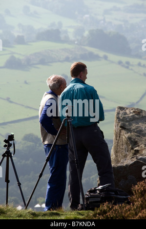 Joe Cornish landscape photographer on Froggatt Edge in the Peak ...