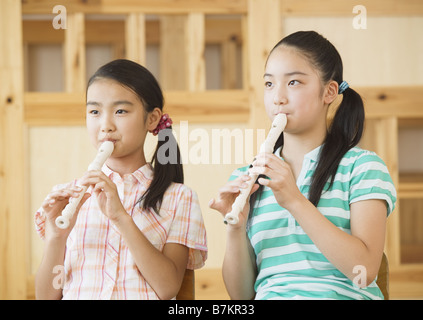 Japanese elementary students playing recorders Stock Photo - Alamy