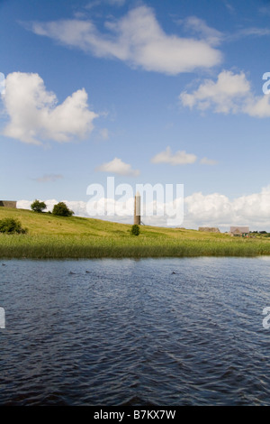 The Round Tower at Devenish Island, Enniskillen, Lower Lough Erne ...