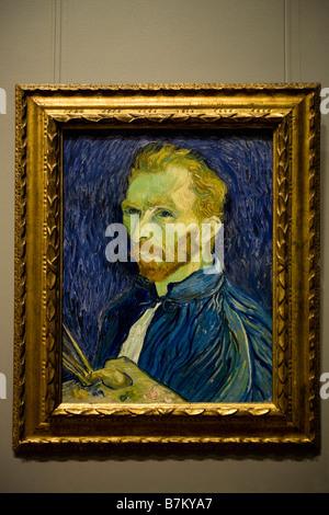 Self-Portrait, by Vincent van Gogh, 1889, Dutch Post-Impressionist ...