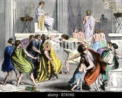 King Philip II of Macedon father of Alexander the Great. Hand-colored ...