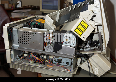 Broken laser printer in office now electrical scrap for recycling Stock ...
