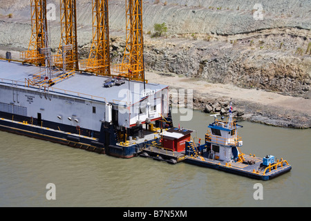 Gaillard Cut Widening Project, Panama Canal, Panama, Central America ...
