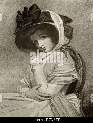 Emma, Lady Hamilton, 1761 - 1815. Mistress of Lord Horatio Nelson Stock ...