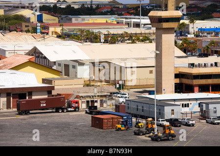 Container Port Oranjestad City Aruba Caribbean Stock Photo - Alamy