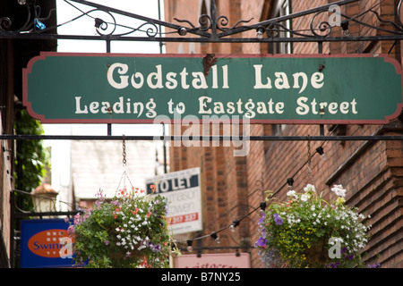 Godstall Lane sign, Chester Stock Photo - Alamy