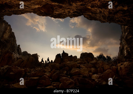 Palaeolithic Cave of Frachti Near Didima Argolis Southern Peloponnese ...