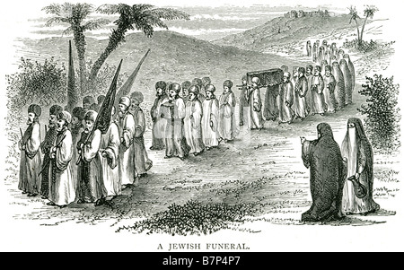 Jewish Funeral, or Funeral Procession of Ancient or Early Jews, c19th ...