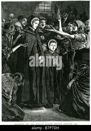 Elizabeth Fry (1780-1845) visiting Newgate Prison, 1926. Artist ...