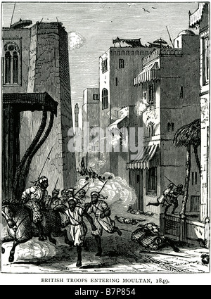 'The British Troops Entering Multan', 19th century. Artist: Unknown ...