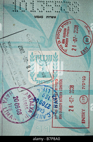 Israeli official documents: passport of Israel and national ID document ...