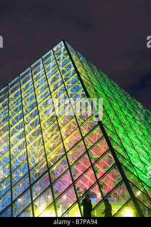 The iconic glass pyramids at the Louvre museum in Paris Stock Photo - Alamy