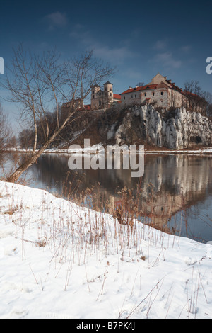 Benedictine Abbey in Tyniec in winter Stock Photo - Alamy