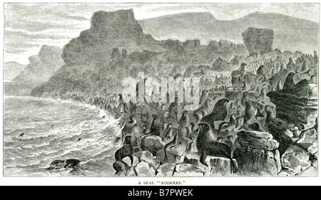rookery is a colony of breeding animals. The term is applied to the ...
