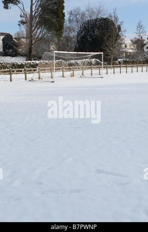 football pitch covered with snow in sweden Stock Photo - Alamy