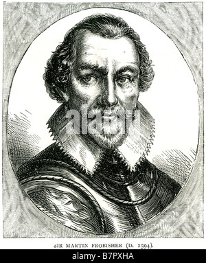 Sir Martin Frobisher . After an engraving Stock Photo - Alamy
