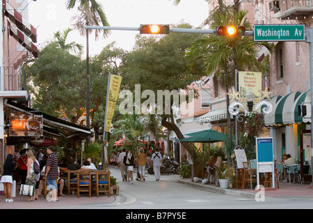 Espanola Way, Miami Beach, Florida, USA, North America Stock Photo - Alamy