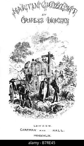 Martin Chuzzlewit by Charles Dickens (1844). Illustration of Sairey ...