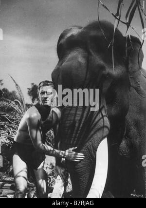 TARZAN'S THREE CHALLENGES, Jock Mahoney (as Tarzan), 1963 Stock Photo ...