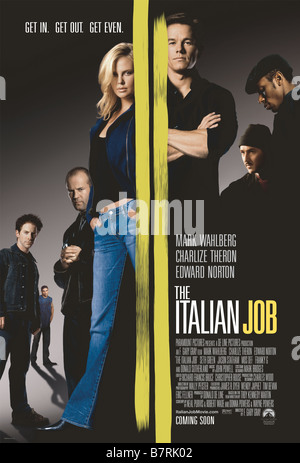 The Italian Job Year : 2003 USA Seth Green, Mark Wahlberg Charlize ...