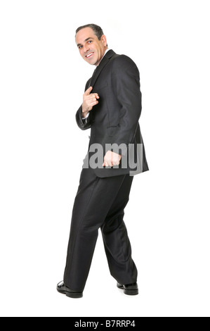 businessman full body pointing isolated on white background Stock Photo ...