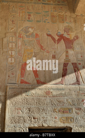 Cartouche of Thutmose III at the Temple of Hatshepsut at Deir el Bahari ...