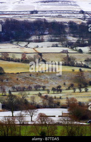 The slopes of Pen Hill Wensleydale Yorkshire Dales England Stock Photo ...