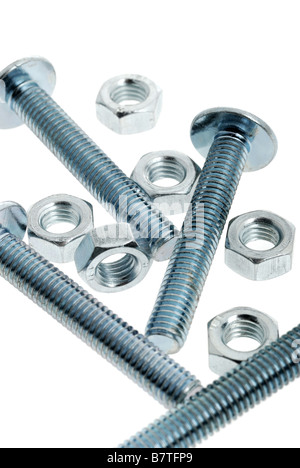 Bolts and nuts. Fixing details for a fastening of details Stock Photo ...