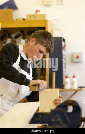 Secondary school pupil in Design and Technology class, Waverley School ...