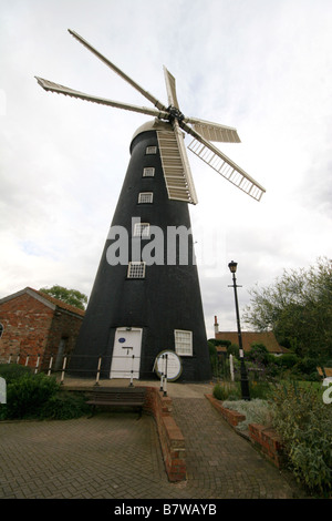 six sail Waltham Windmill near Grimsby Humberside north east ...