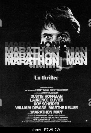 Marathon Man Dustin Hoffman poster Stock Photo - Alamy