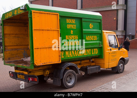 A small waste disposal vehicle used for collecting rubbish from litter ...