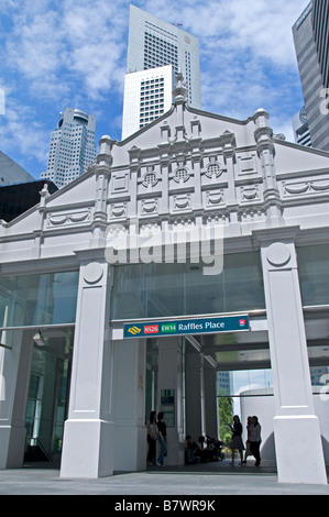 RAFFLES PLACE station SINGAPORE asia MRT Mass Rapid Transit train ...