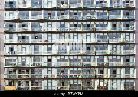Modern (abito) apartment block, Greengate, Salford, edge of Manchester ...