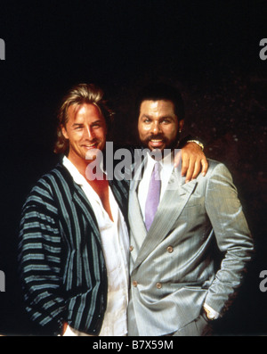 PHILIP MICHAEL THOMAS, DON JOHNSON, MIAMI VICE, 1984 Stock Photo - Alamy