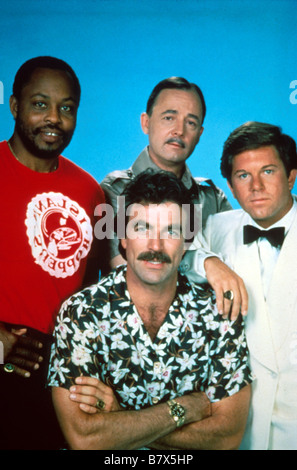 JOHN HILLERMAN, ROGER E .MOSLEY, TOM SELLECK, LARRY MANETTI, MAGNUM P.I ...