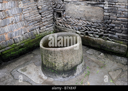 Ancient water well is still used in Tianbao village, Yifeng, Jiangxi ...