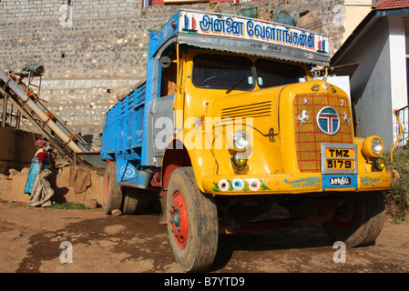 Vintage Indian Tata Tata 1210 SE truck in Bengal India Stock Photo - Alamy