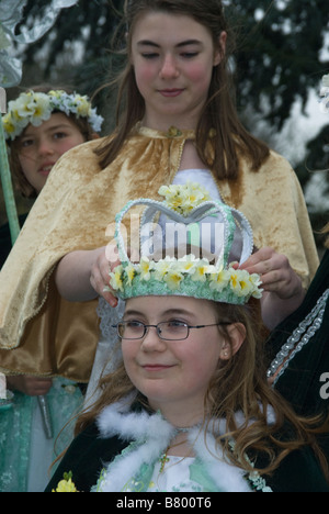 Realm May Queens with the London May Queen (seated) at the Bromley May ...