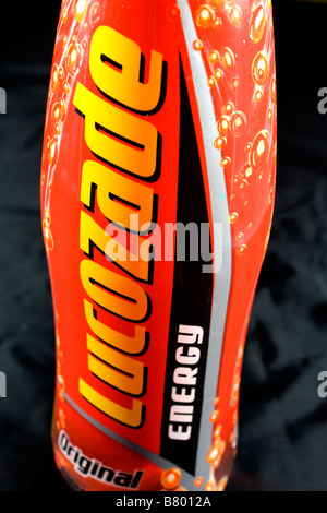Bottle of Lucozade original energy drink, UK Stock Photo - Alamy