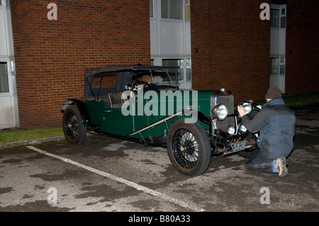 1933 Alvis Firefly 1496cc VSCC Measham Overnight Rally January 2009 ...