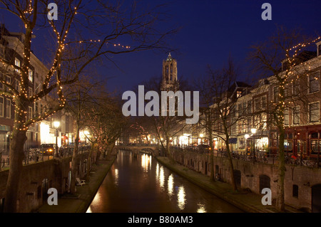 Dome Tower and Canal, Utrecht, Netherlands Stock Photo - Alamy