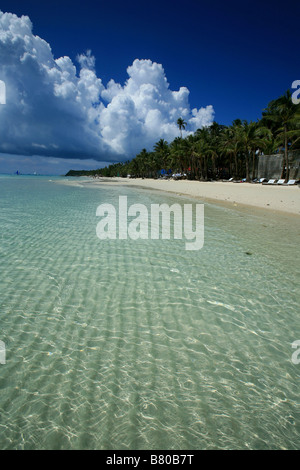 PHILIPPINES Western Visayas region Boracay Island A girl enjoying the ...