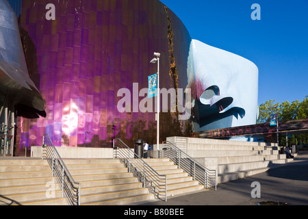 Unique architecture of Experience Music Project at Seattle Center in ...