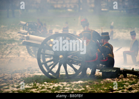 The King 39 s Troop Royal Horse Artillery arriving to perform a gun ...