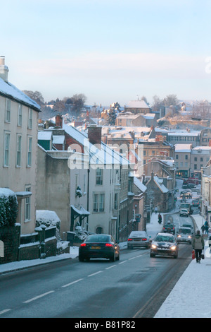 First fall snow in Frome, Somerset, England Stock Photo - Alamy