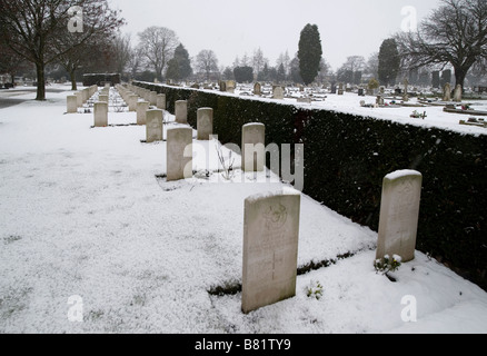 Snow quiet silence Cambridge CWGC Commonwealth War Graves Commission ...