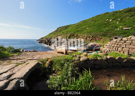 Scenery at Penberth Cove, St Levan, Cornwall, England, United Kingdom ...